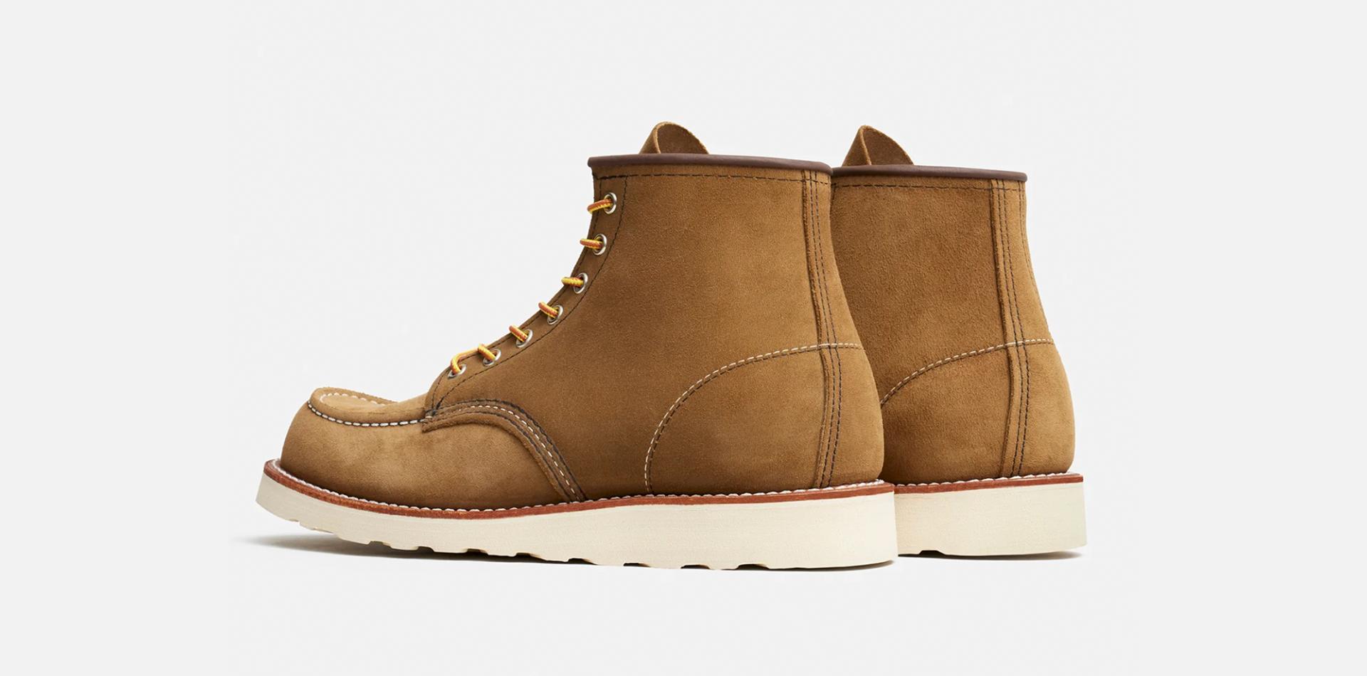 RED WING 8881-6'' CLASSIC MOC TOE OLIVE MOHAVE